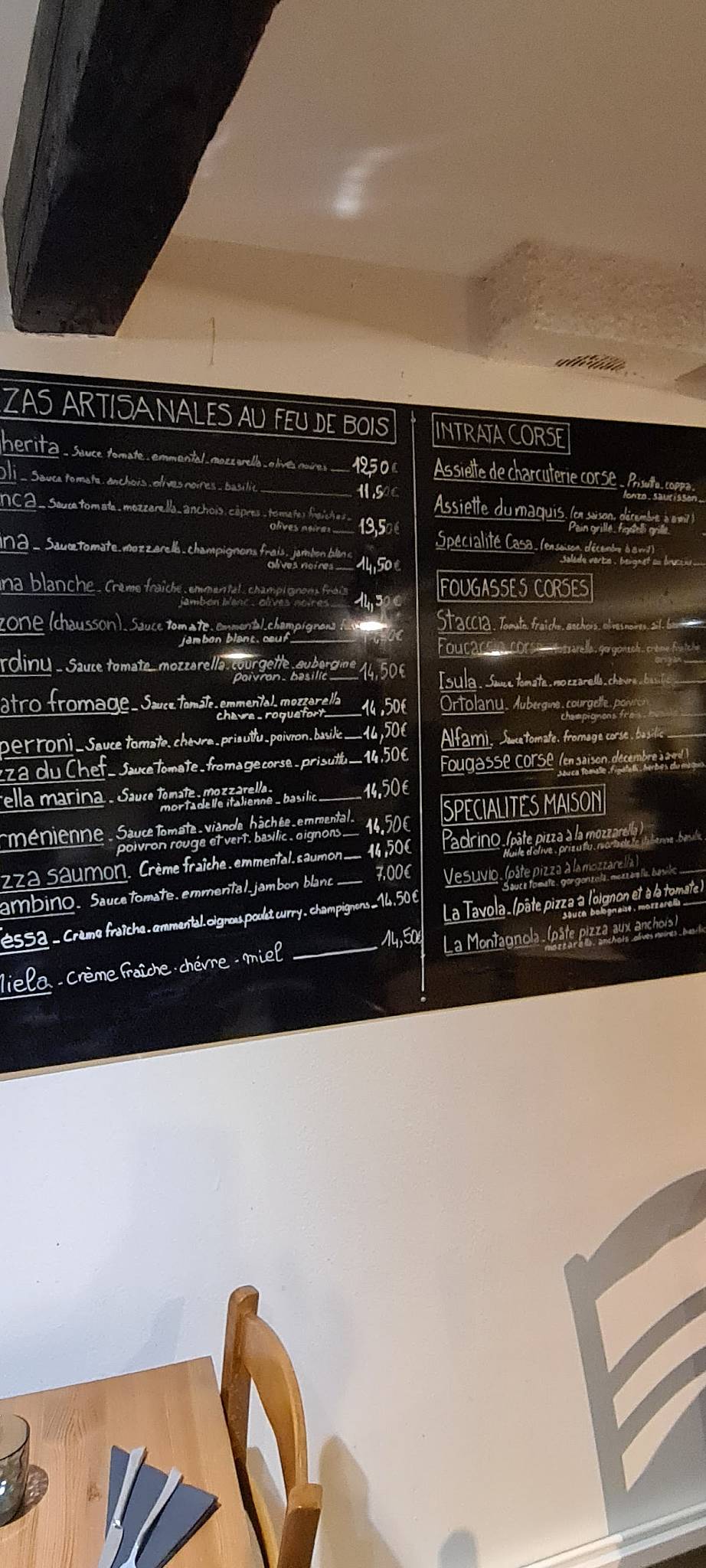 Menu au Chez Roberto pizzeria, Ternay, 12 Pl. de l'Église