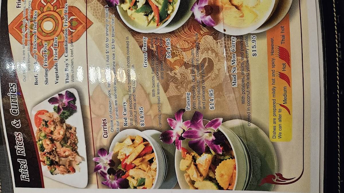 Menu at Thai Bay & Sushi Restaurant, Largo