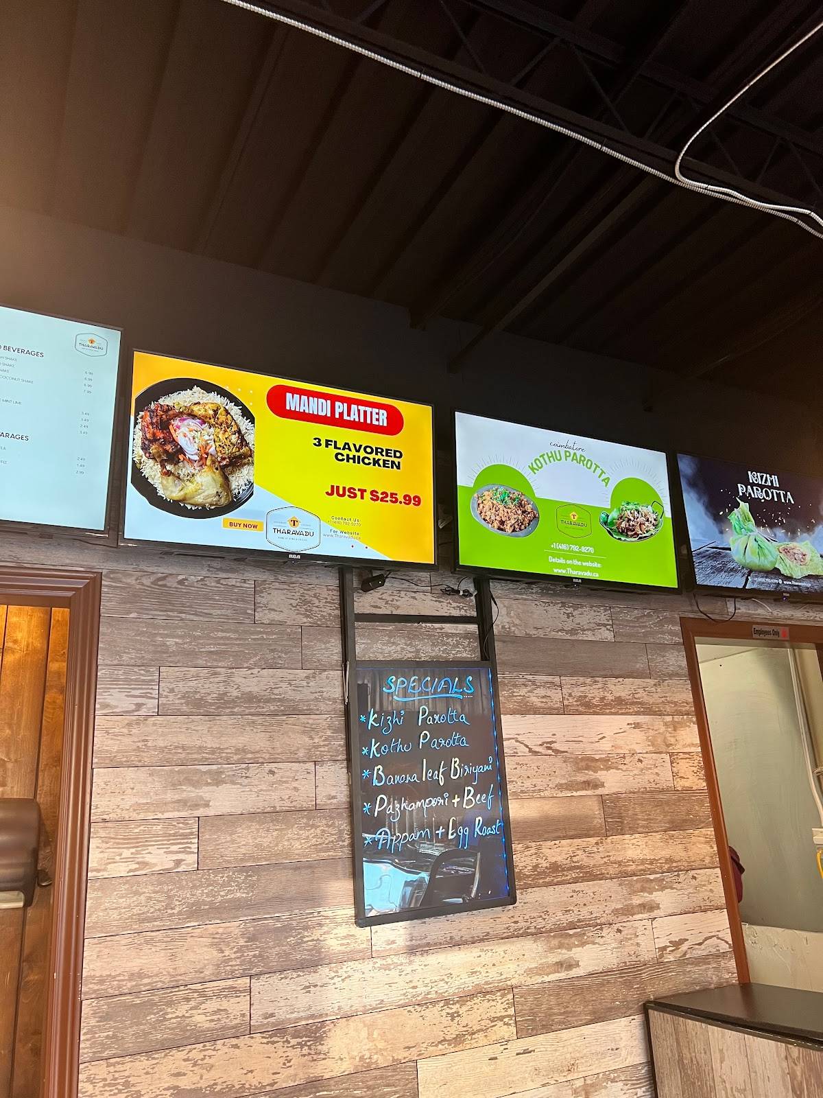 Carta del restaurante Tharavadu Home Of Kerala Cuisine, Toronto