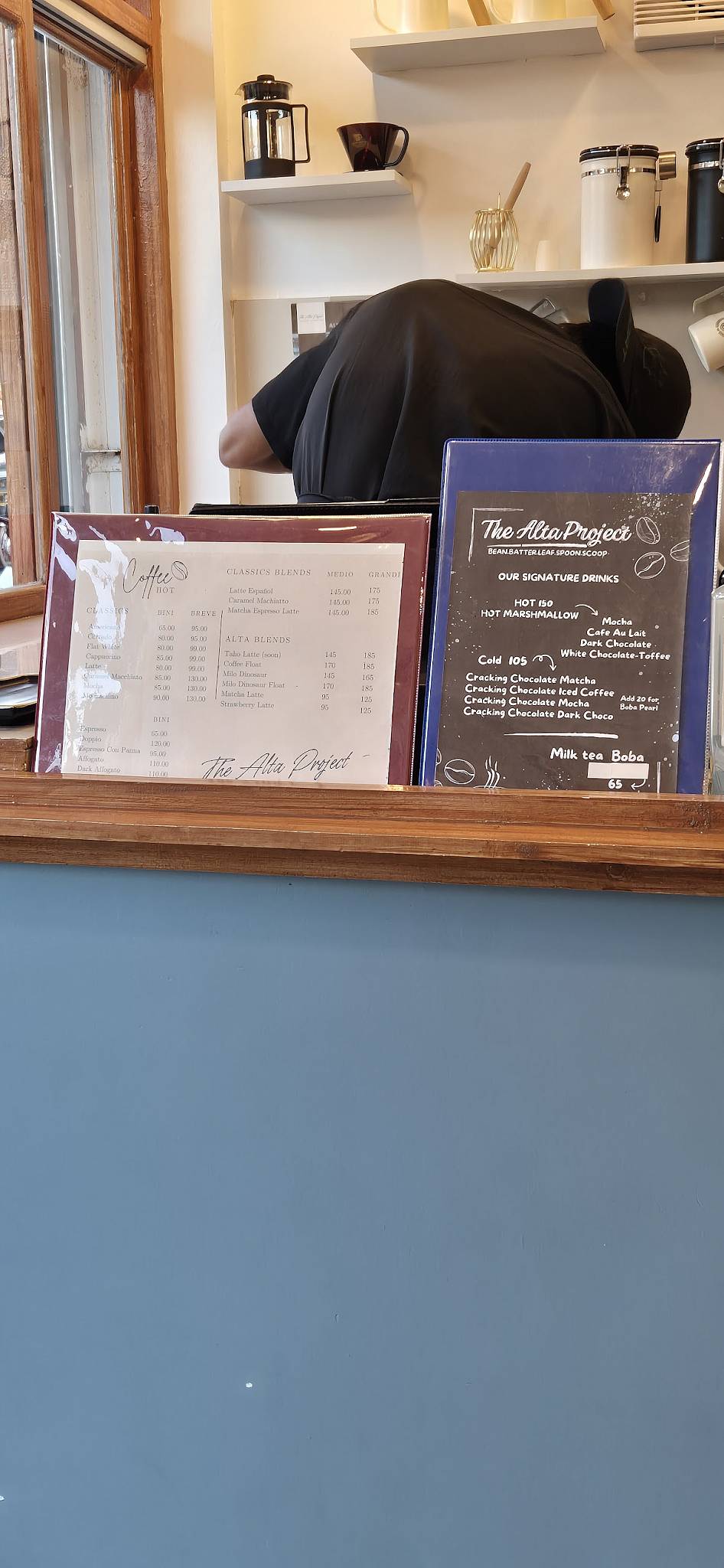Menu at The Alta Project, Brooke's Point
