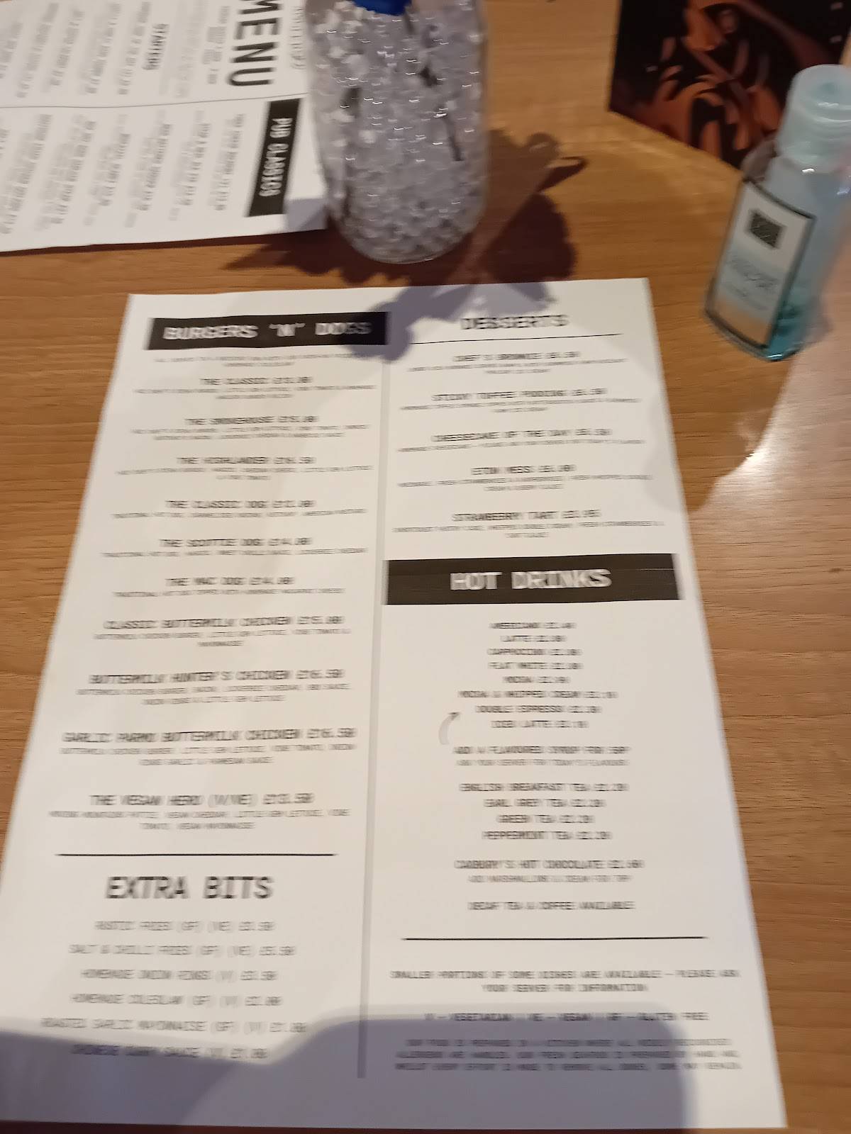 Menu at The Anglers pub & bar, Annan