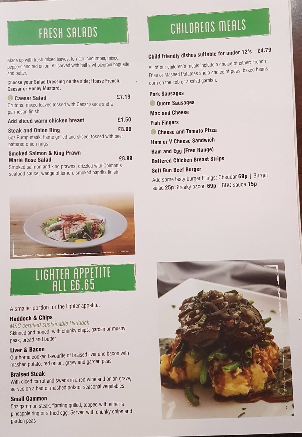 Menu at The Apollo pub & bar, Bridlington