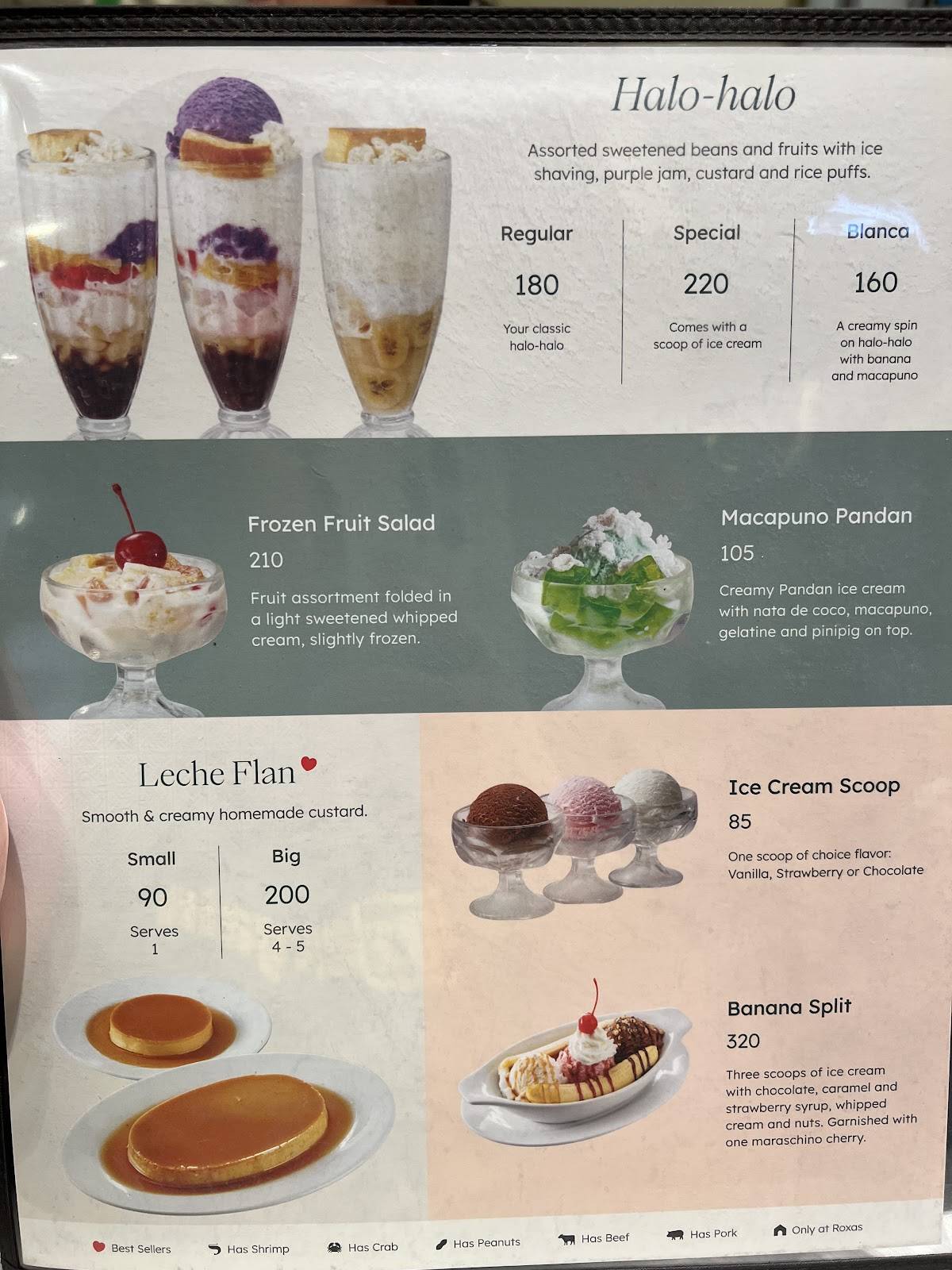 Menu at The Aristocrat Restaurant - SM Mall of Asia, Pasay, GXMM+R6R
