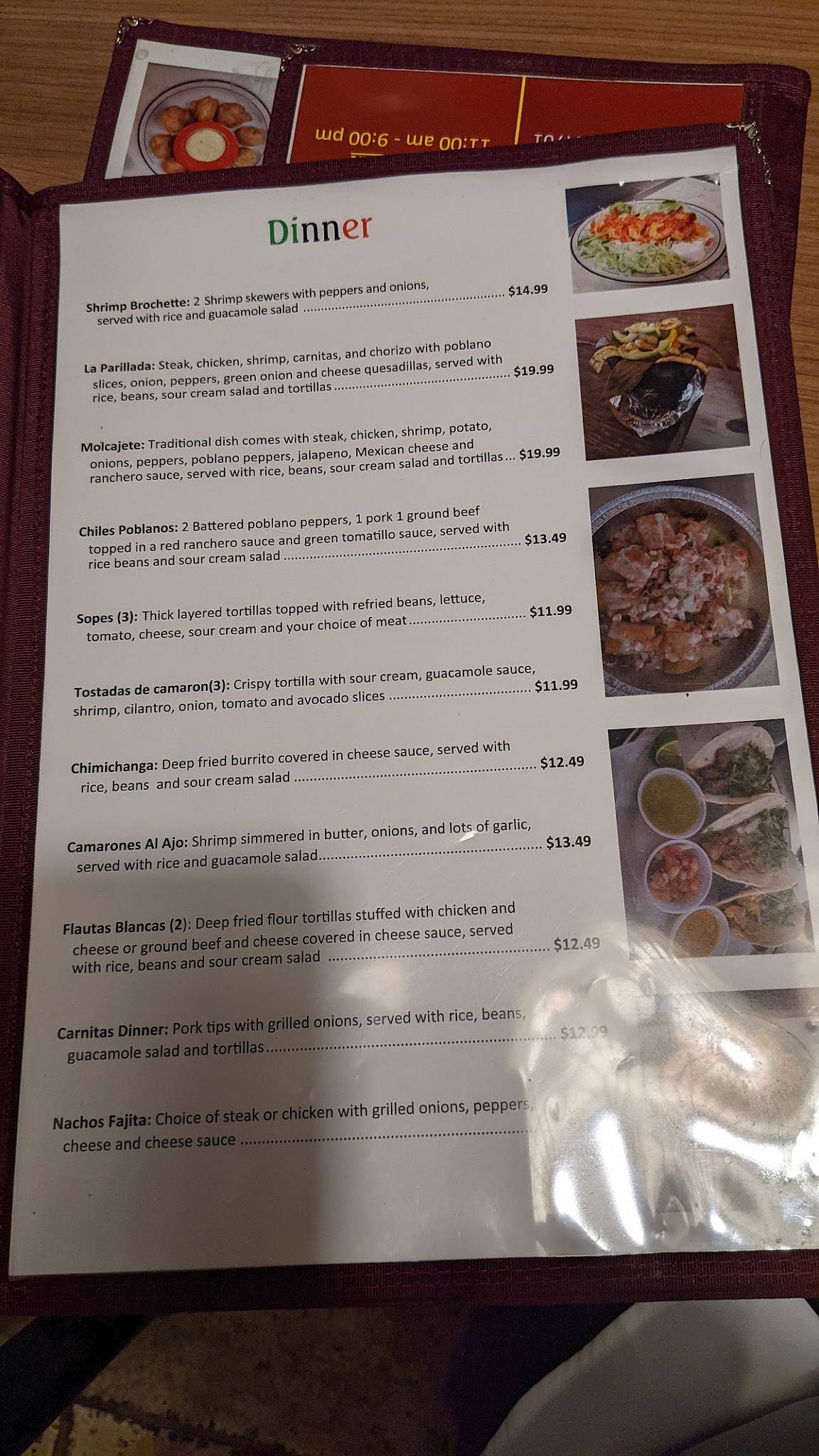 Menu at The Art of Flavors restaurant, Jamestown, 679 Fairmount Ave