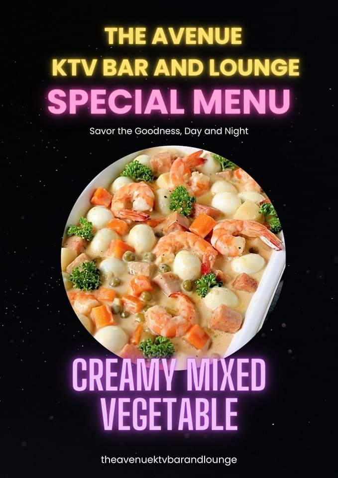 Menu at The Avenue KTV Lounge and BAR, Santo Tomas