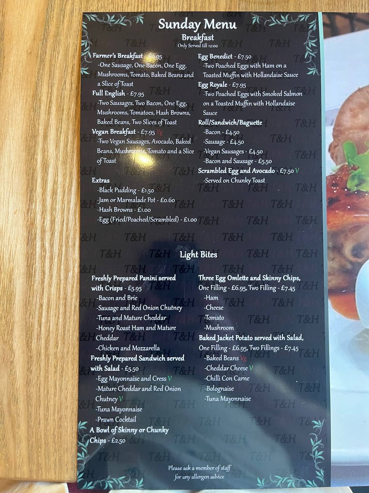 Menu at The Barn Cafe, Great Bentley, St Mary's Rd