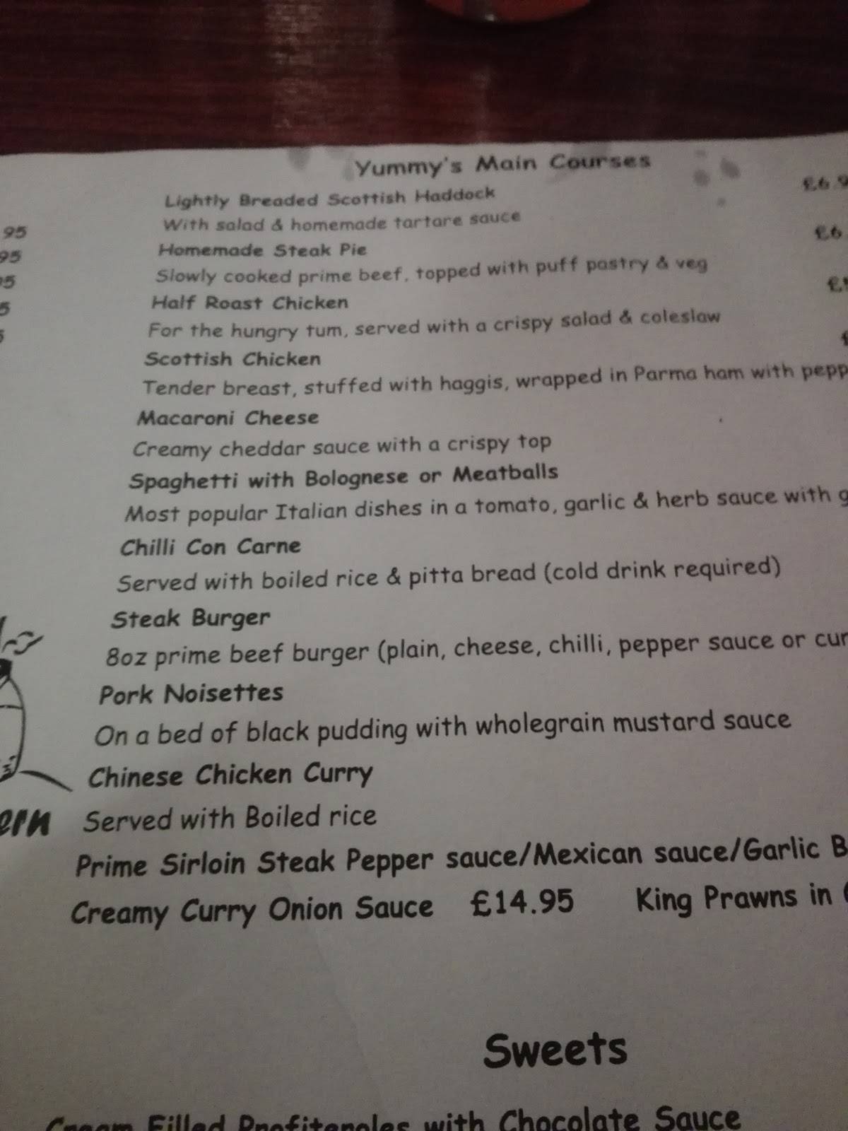 Menu at The Braehead Tavern pub & bar, Renfrew, Greenock Rd
