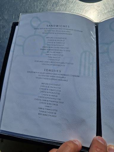 Menu at The Cactus Tea Rooms cafe, Weymouth