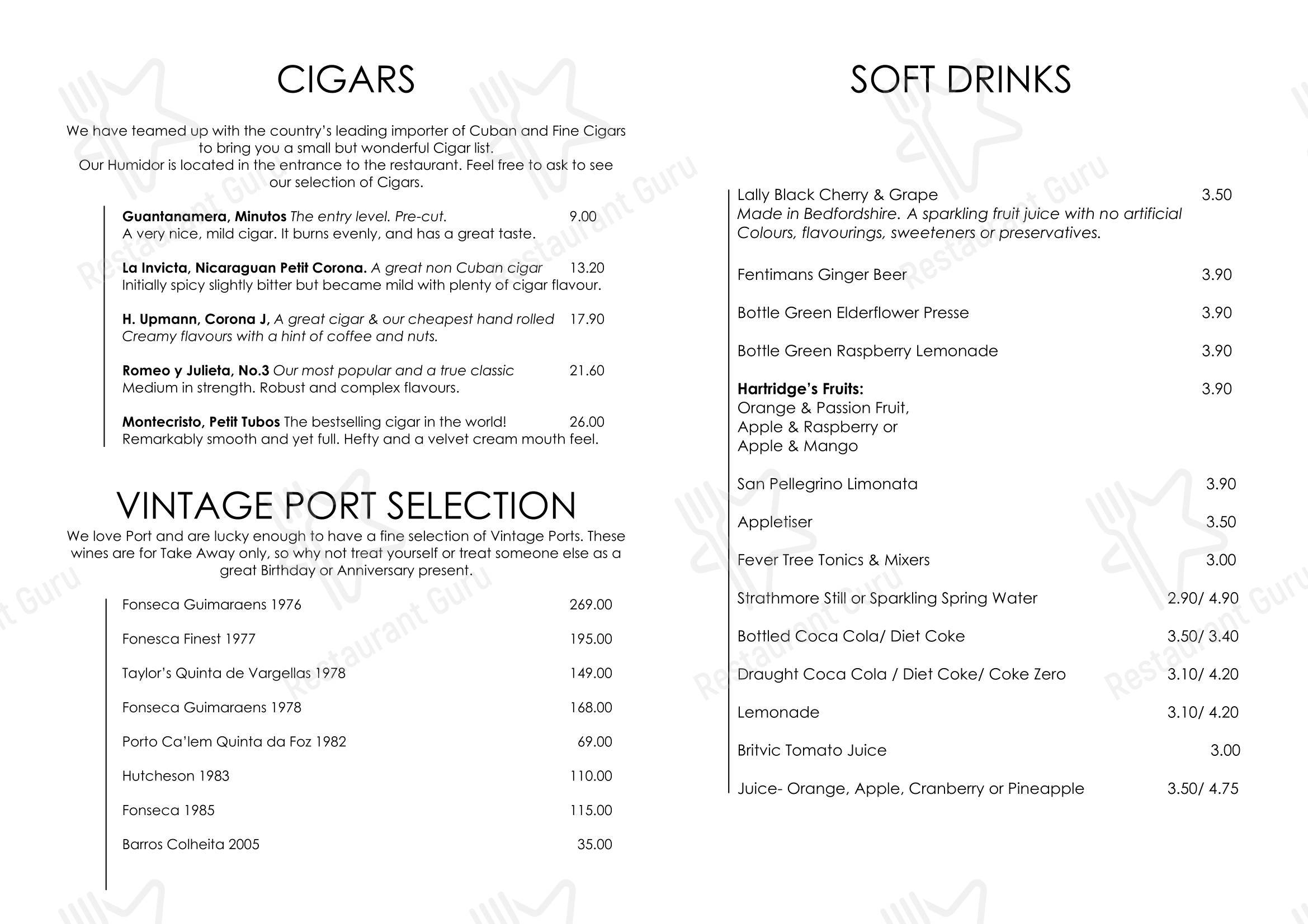 Menu at The Chequers pub & bar, Westoning, Park Rd
