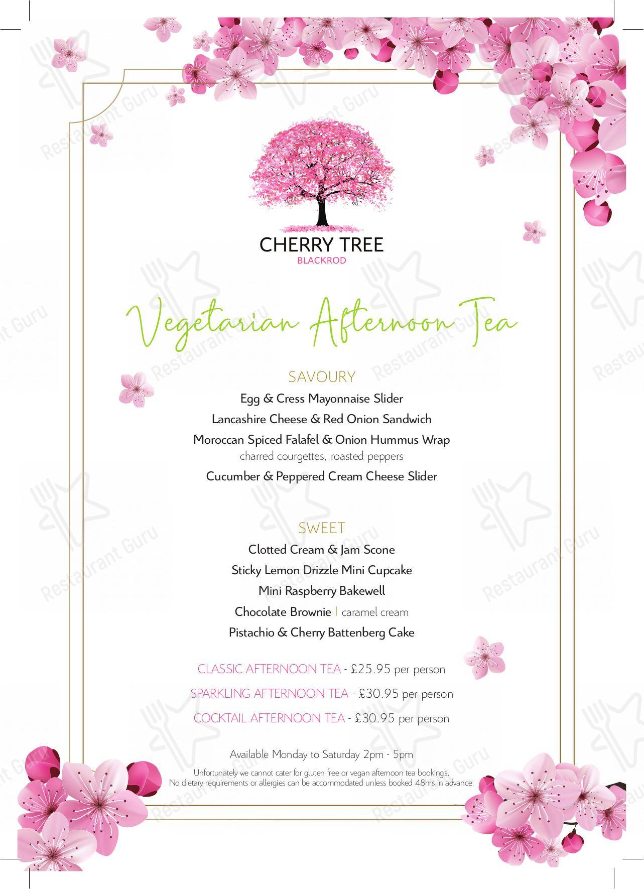 Menu at The Cherry Tree pub & bar, Blackrod