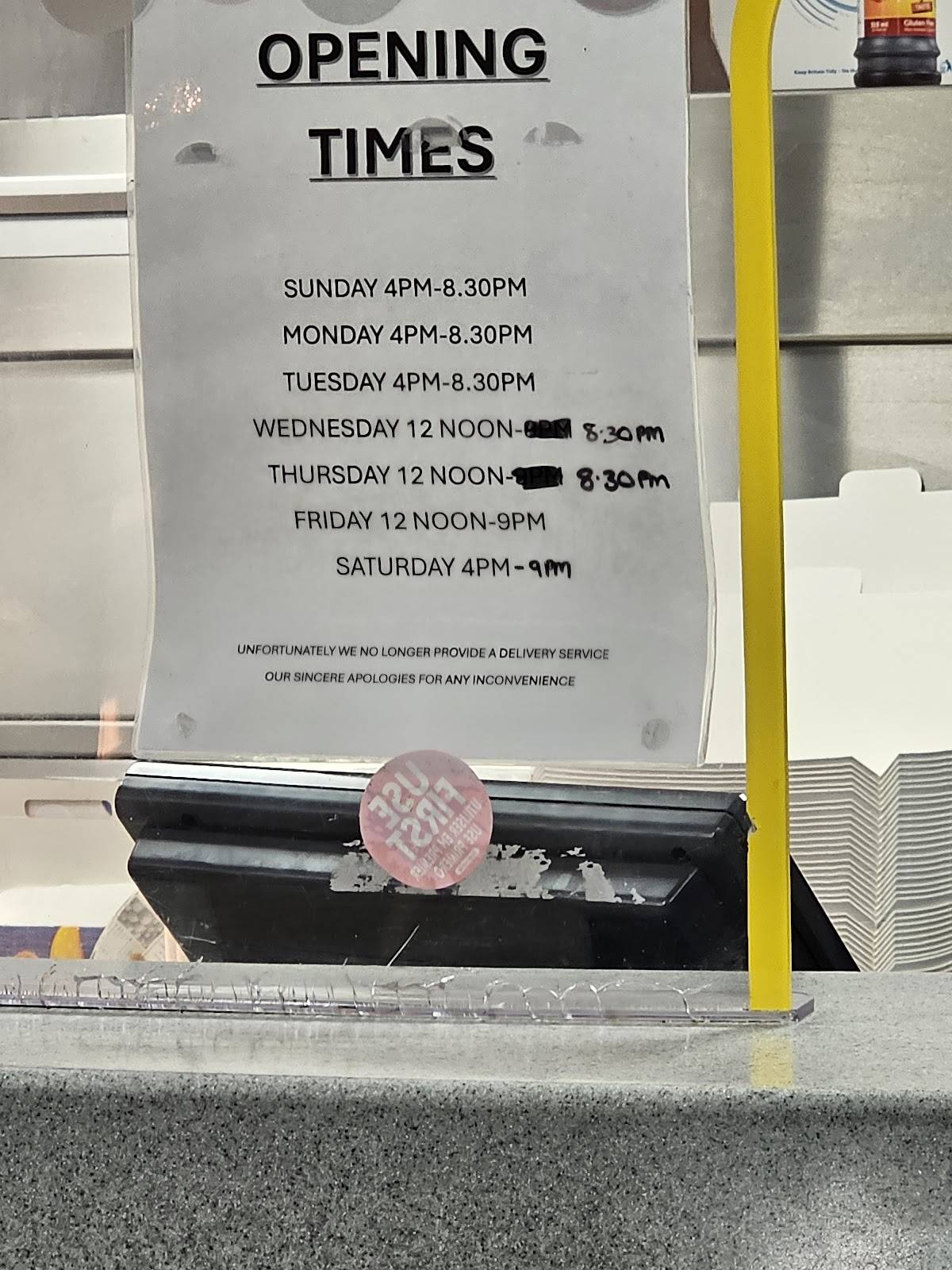 Menu at The Clarence fast food, Ballyclare
