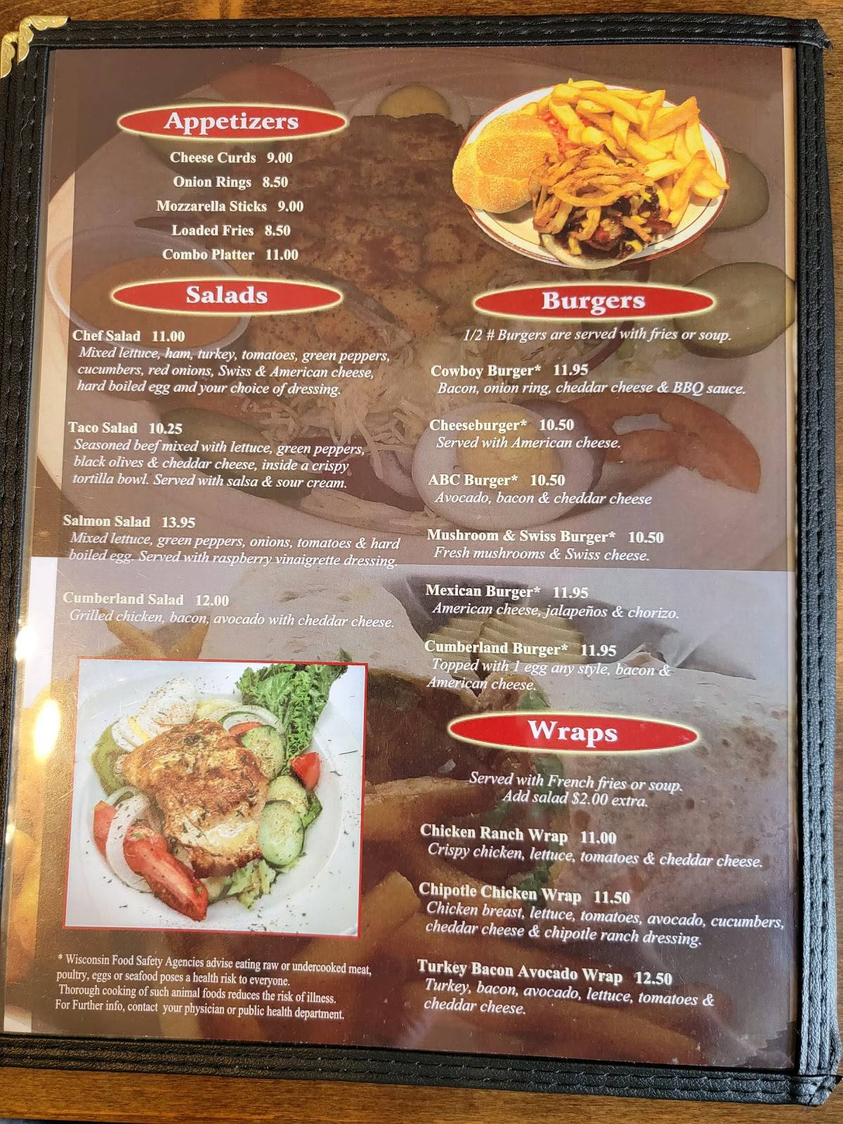 Menu at The Country Skillet Cafe, Cumberland