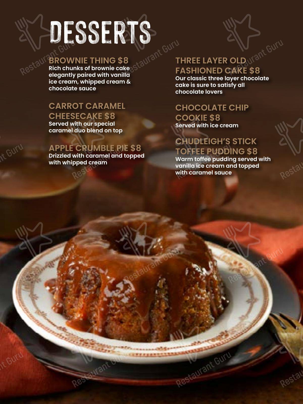 Menu at The Courtyard pub & bar, Courtice
