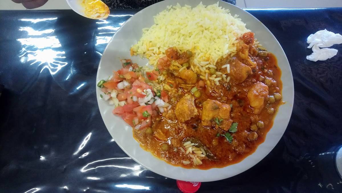 Menu at The Curry Court restaurant, Pietermaritzburg