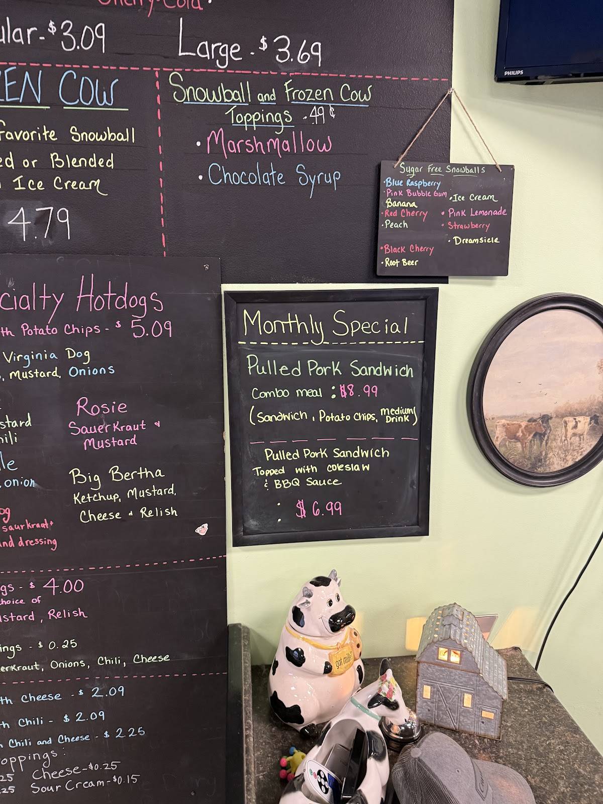 Menu at The Dairy Barn, Keyser