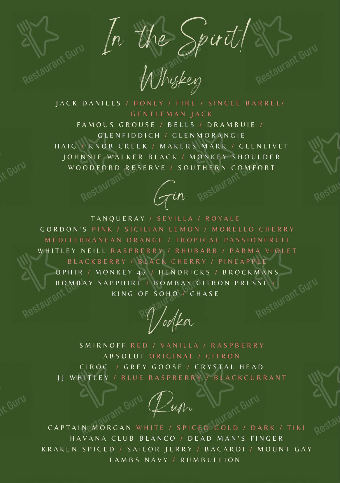 Menu at The Devonshire pub & bar, Nether Langwith, Rectory Rd
