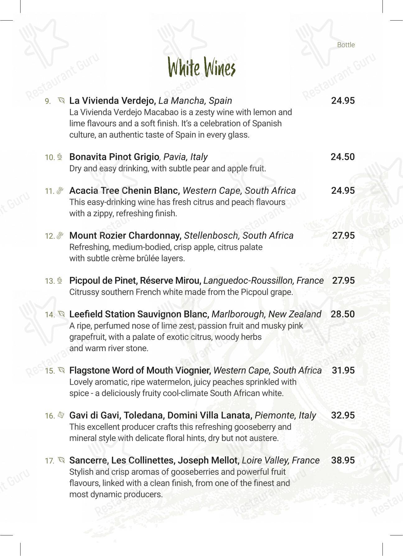 Menu at The Devonshire pub & bar, Nether Langwith, Rectory Rd