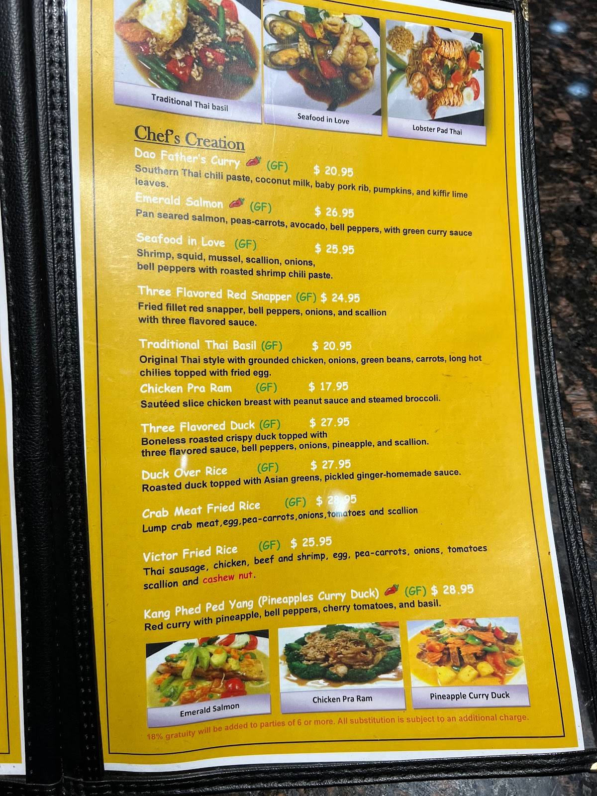 Menu at The Elephant Victor restaurant, Victor