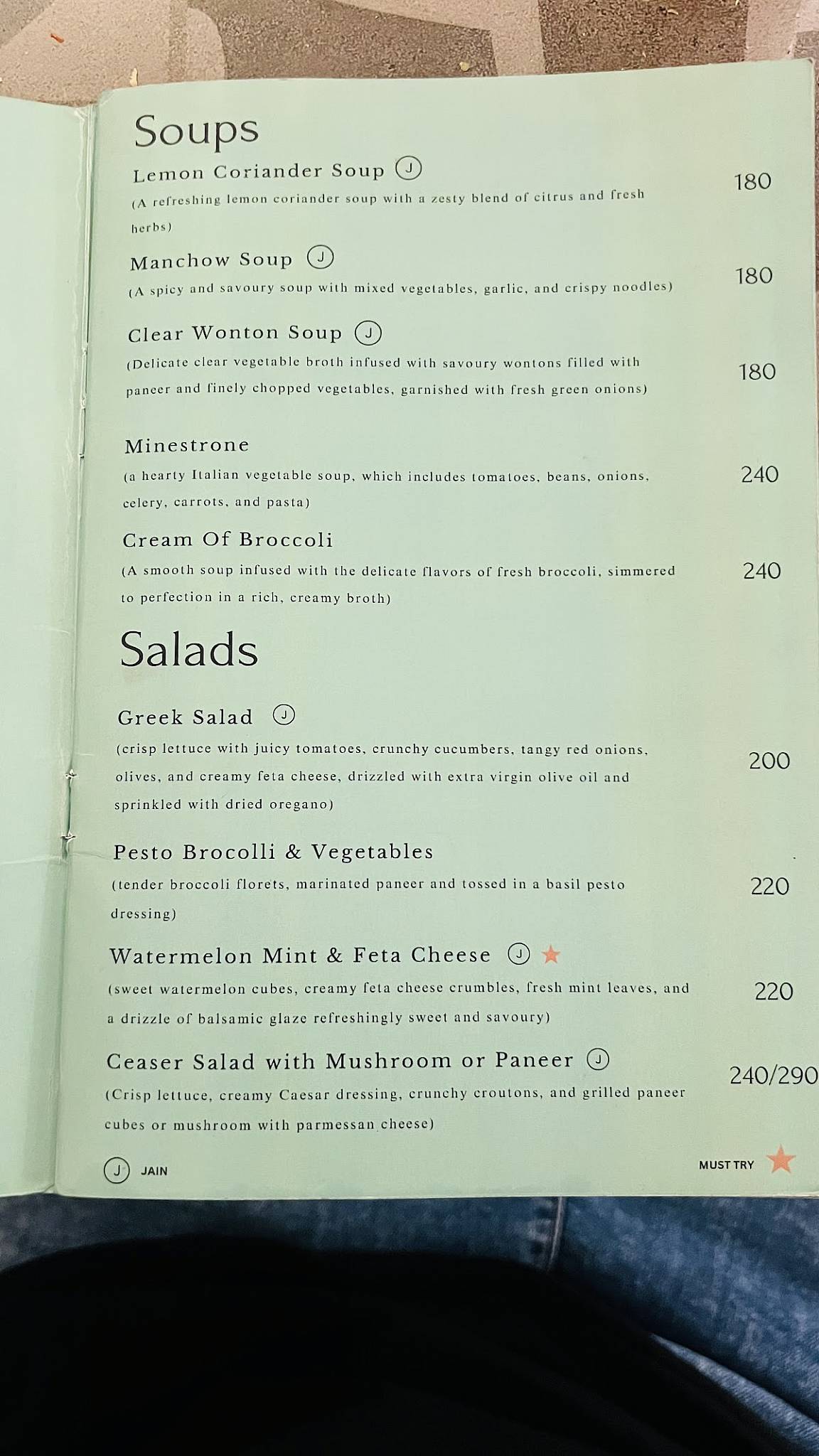 Menu at The Firangi Sutra ( vegetarian asian & continental ), Mysuru
