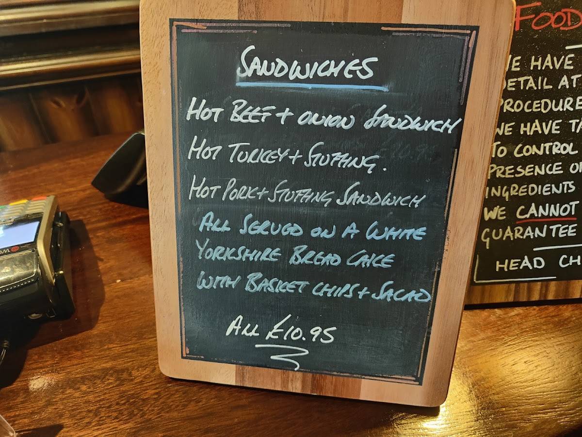 Menu at The Fox House Holmfirth pub & bar, Holmfirth