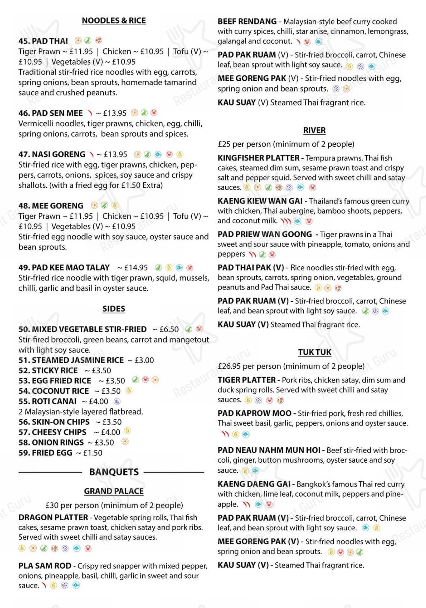 Menu at The Green Dragon pub & bar, Liphook