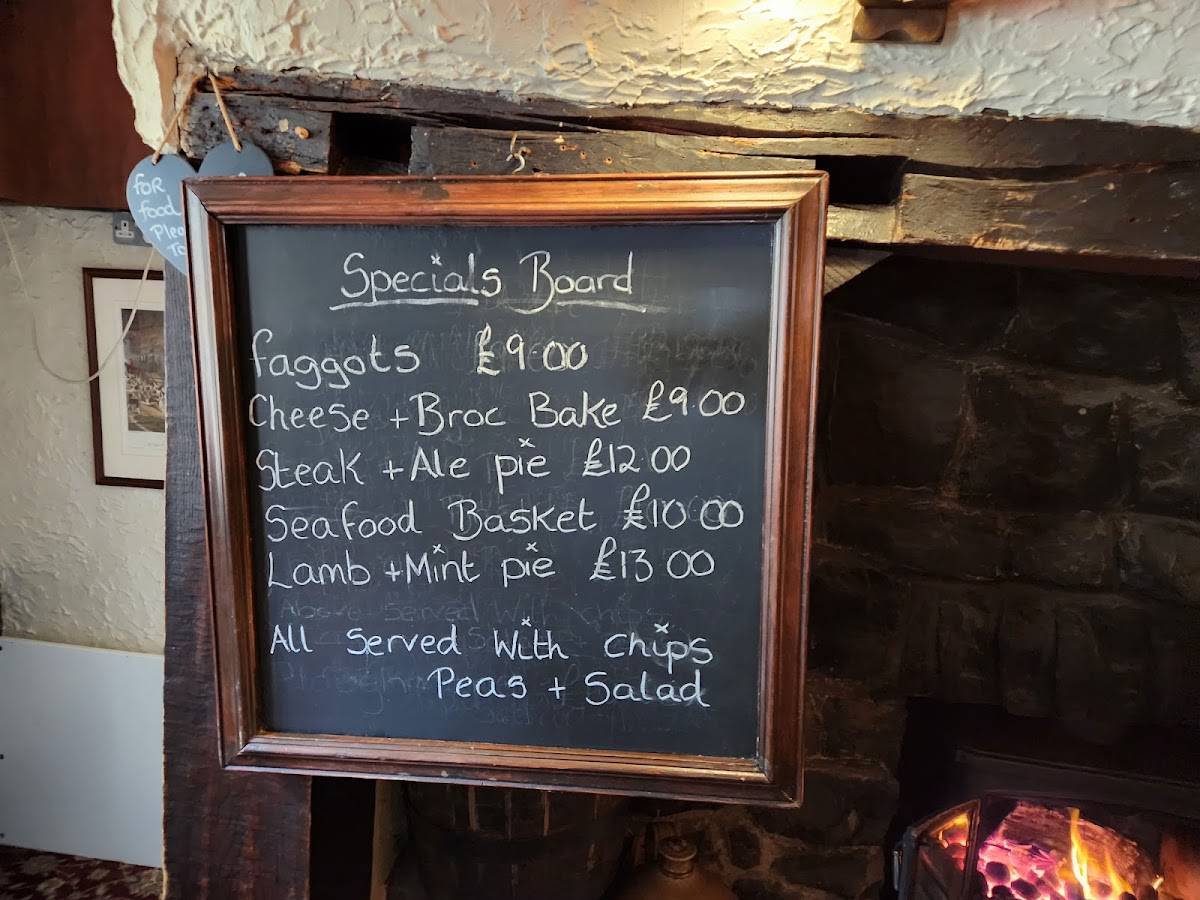 Menu at The Griffin Inn pub & bar, Birmingham