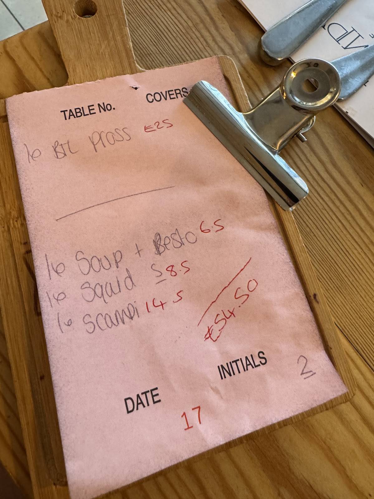 Menu at The Grumpy Chef restaurant, Seaford