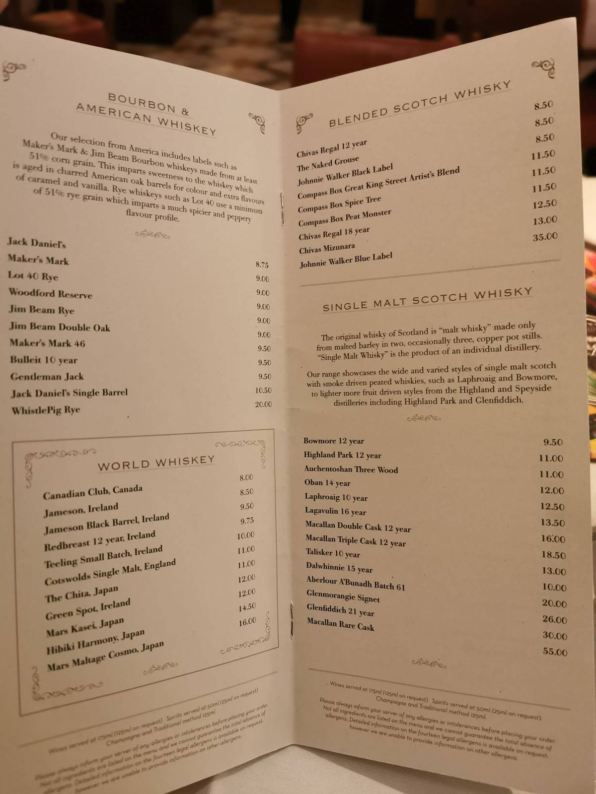 Menu at The Ivy Castle View restaurant, Guildford
