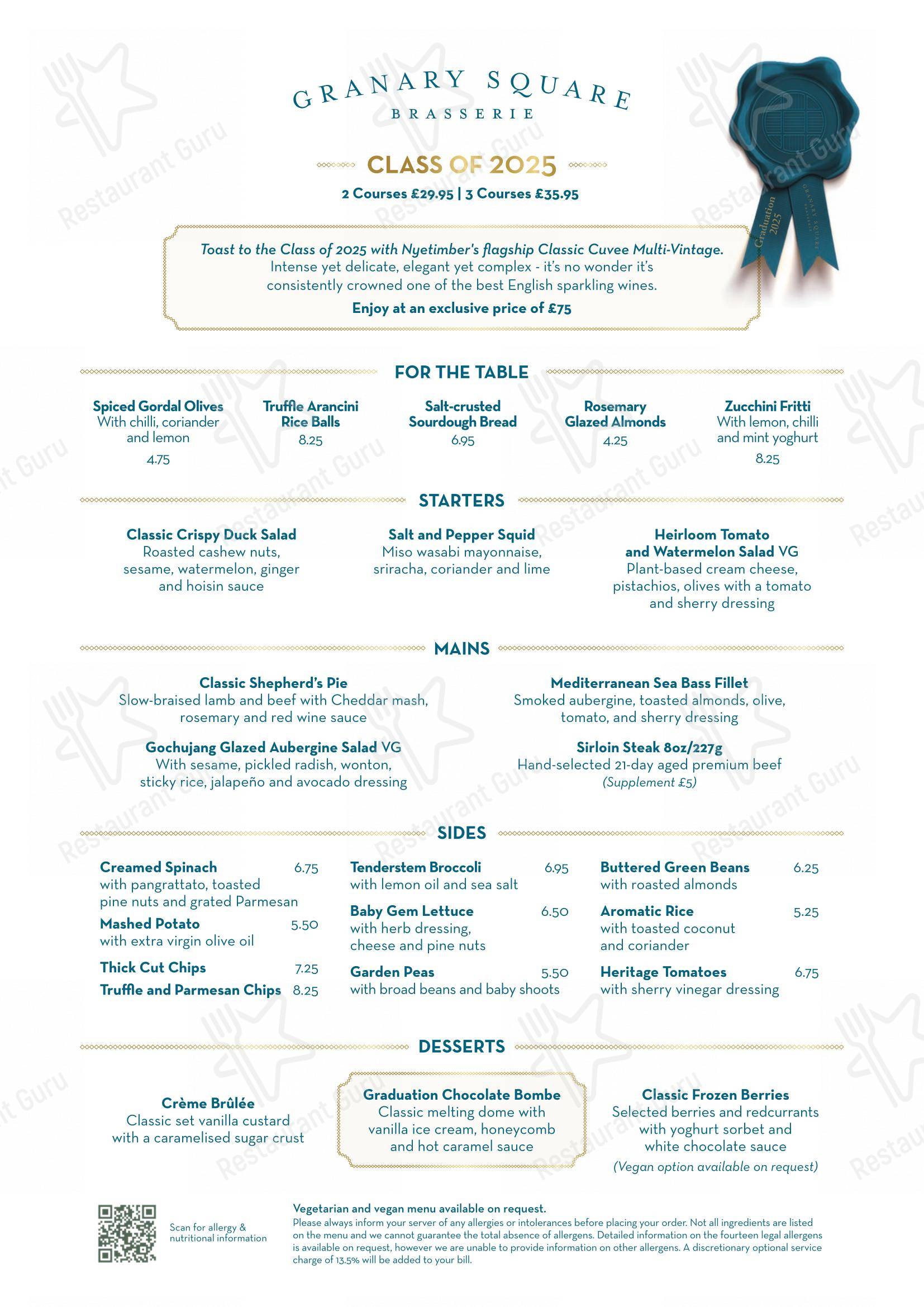 Menu at The Ivy Montpellier Brasserie Cheltenham restaurant, Cheltenham