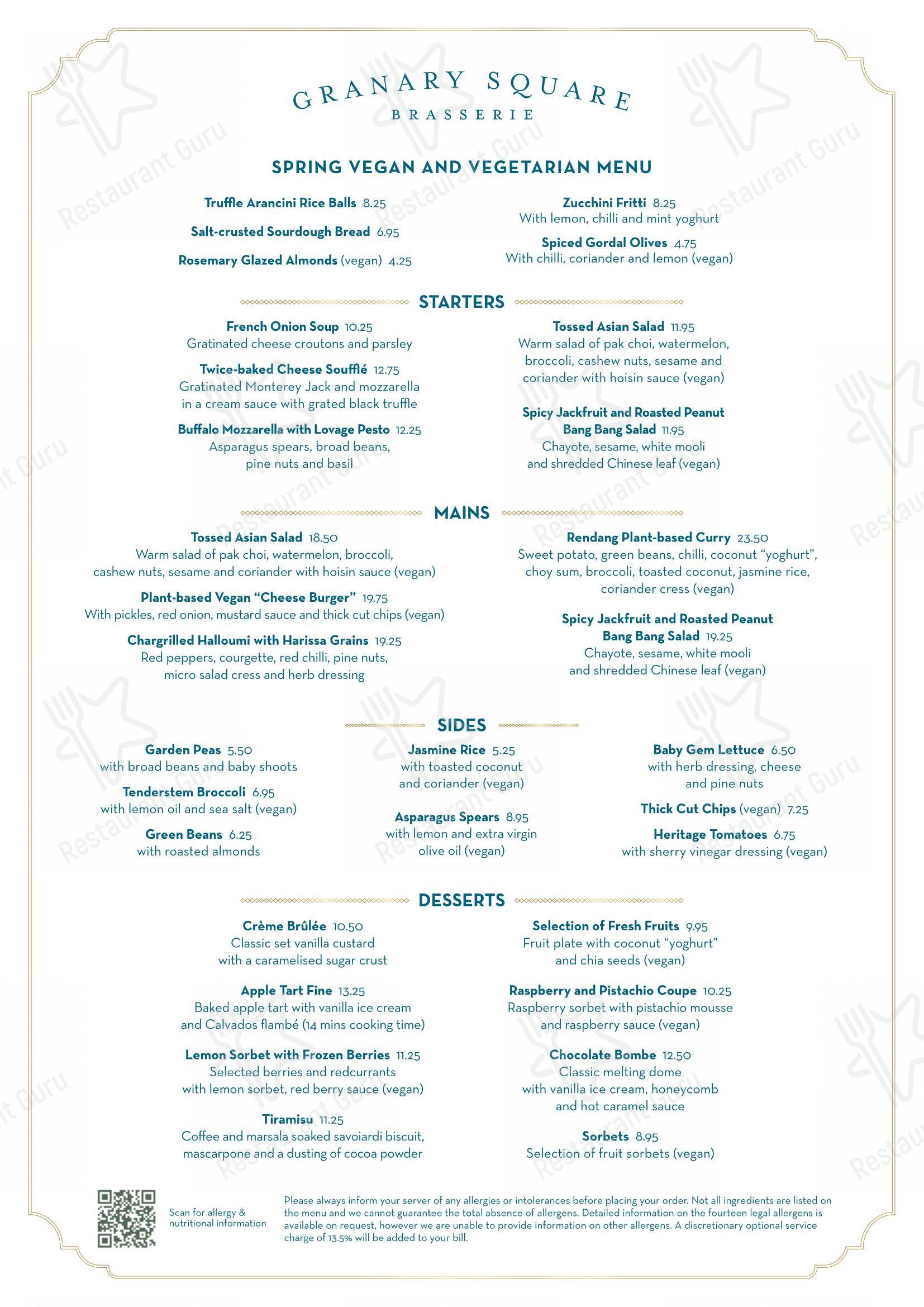 Menu at The Ivy Montpellier Brasserie Cheltenham restaurant, Cheltenham
