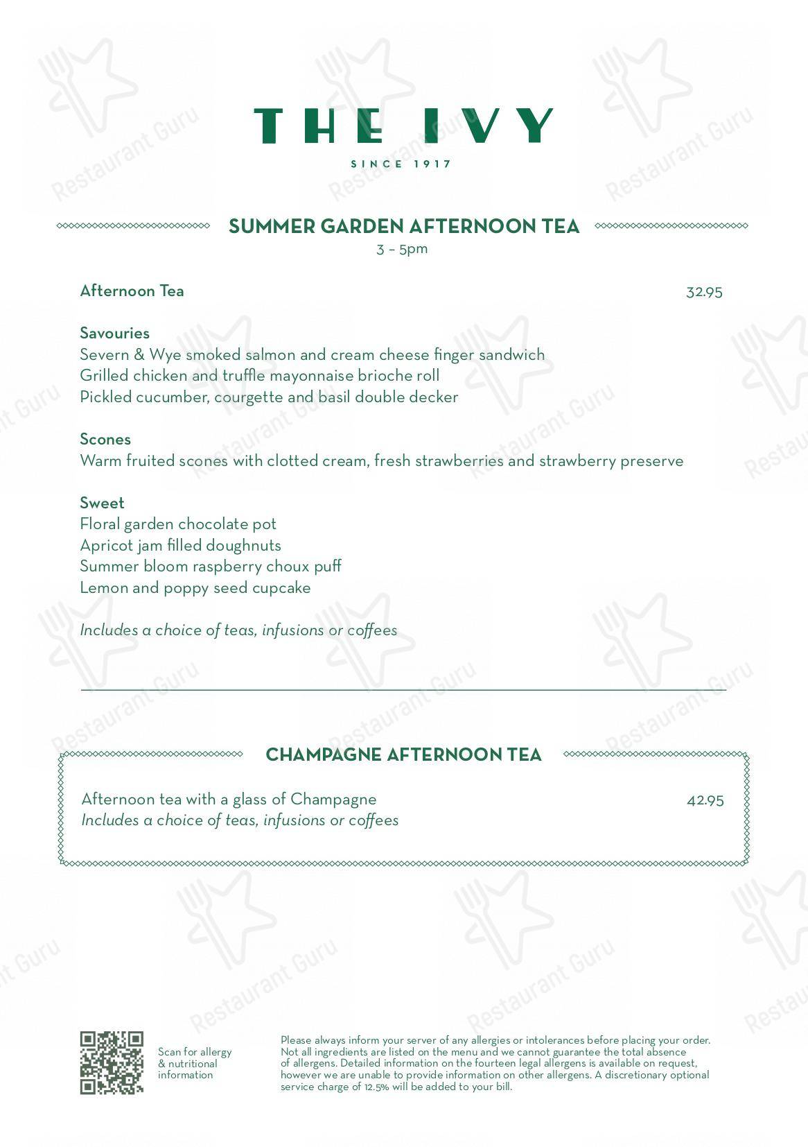 Menu at The Ivy Norwich Brasserie restaurant, Norwich