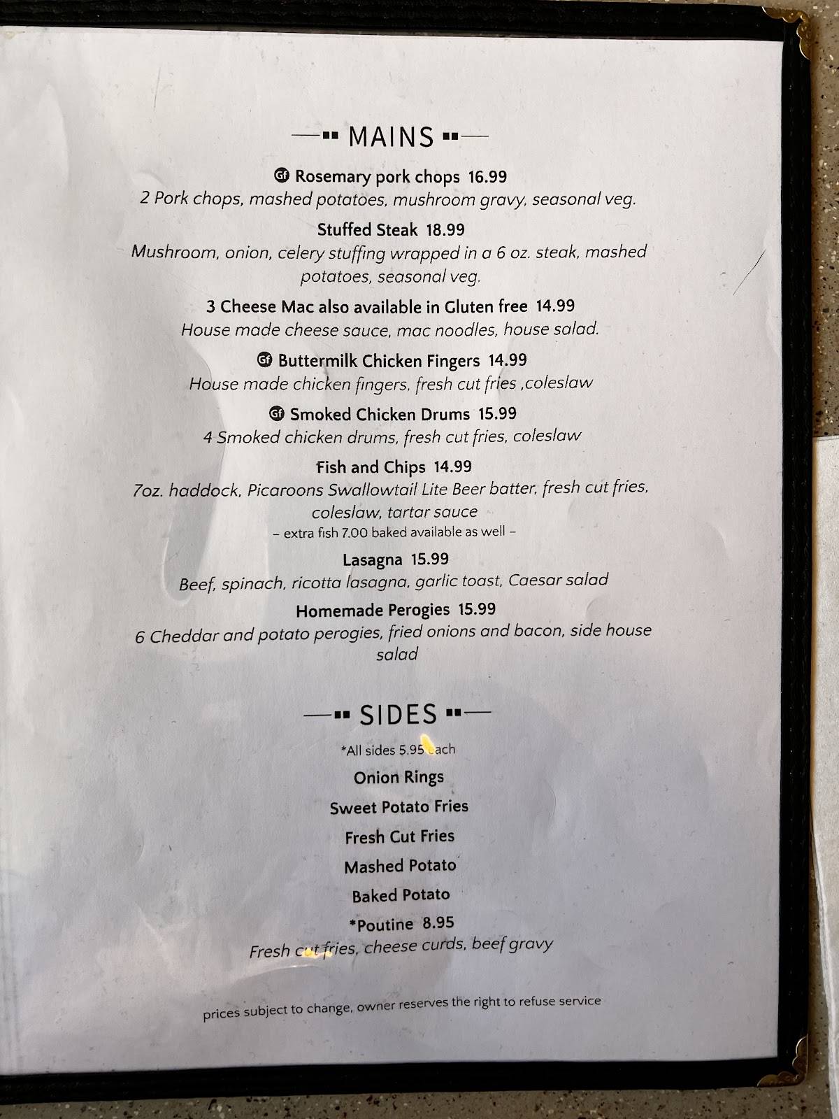 Menu at The Kitchen-Blacks Harbour restaurant, Blacks Harbour