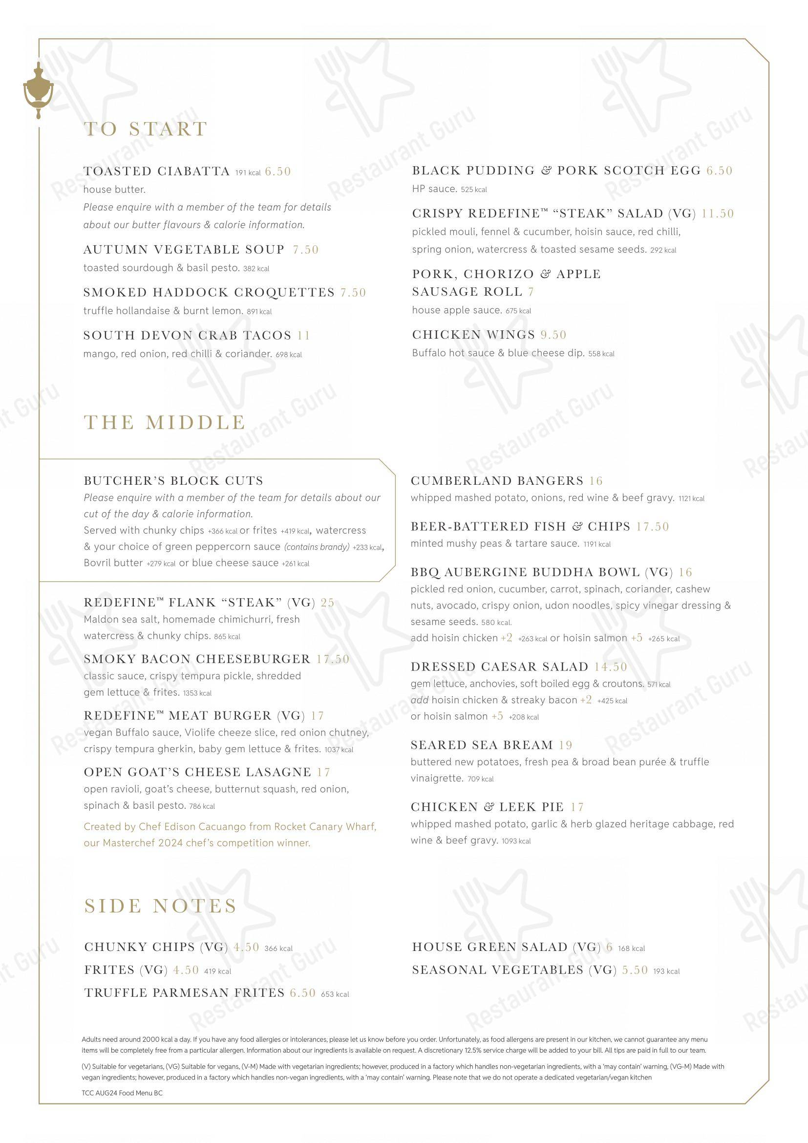 Menu at The Leopard - Bishop's Tachbrook pub & bar, Royal Leamington Spa