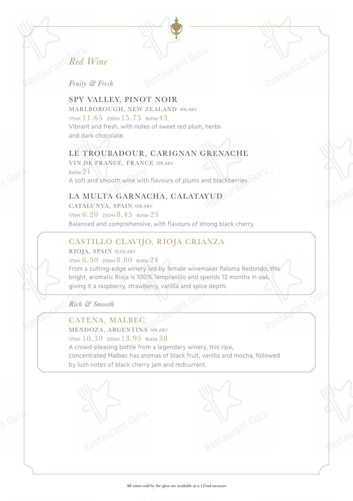 Menu at The Leopard - Bishop's Tachbrook pub & bar, Royal Leamington Spa