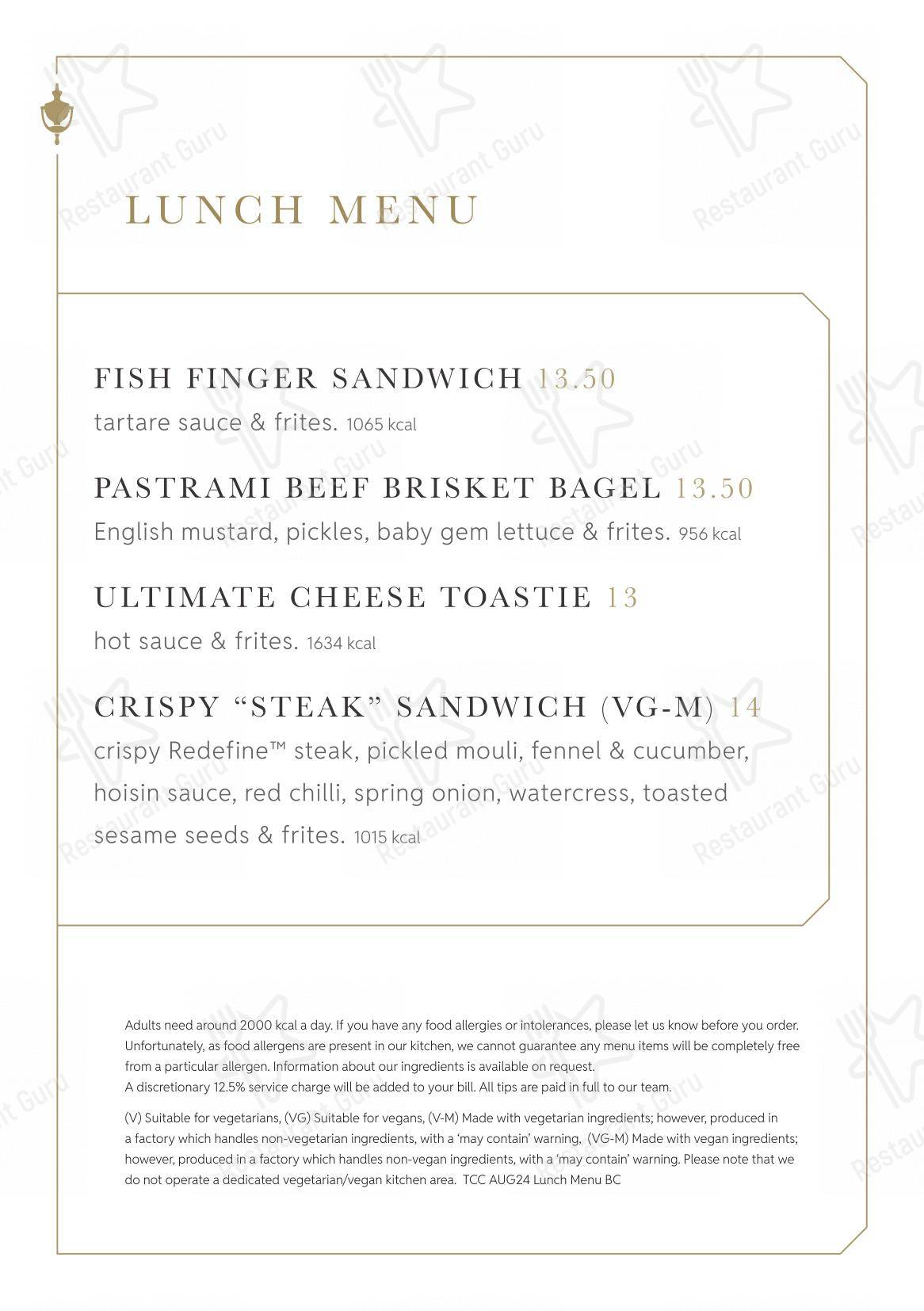 Menu at The Leopard - Bishop's Tachbrook pub & bar, Royal Leamington Spa