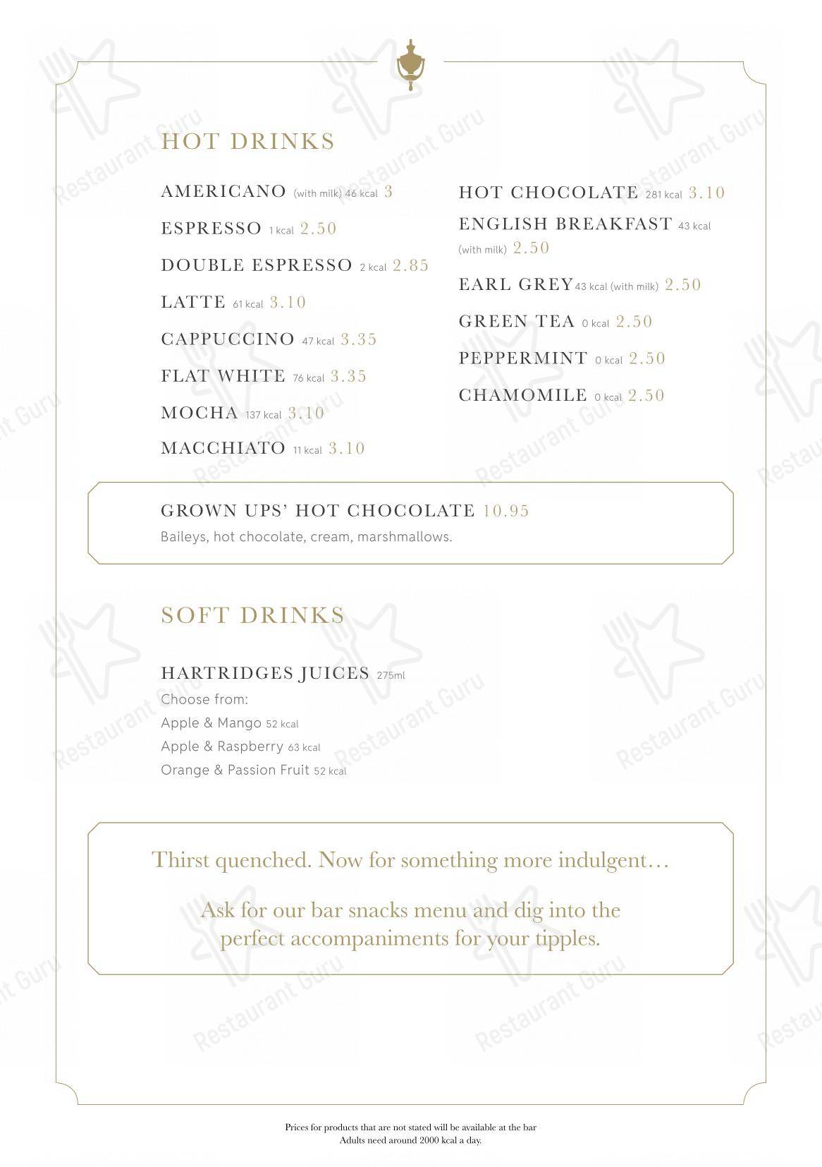 Menu at The Leopard - Bishop's Tachbrook pub & bar, Royal Leamington Spa