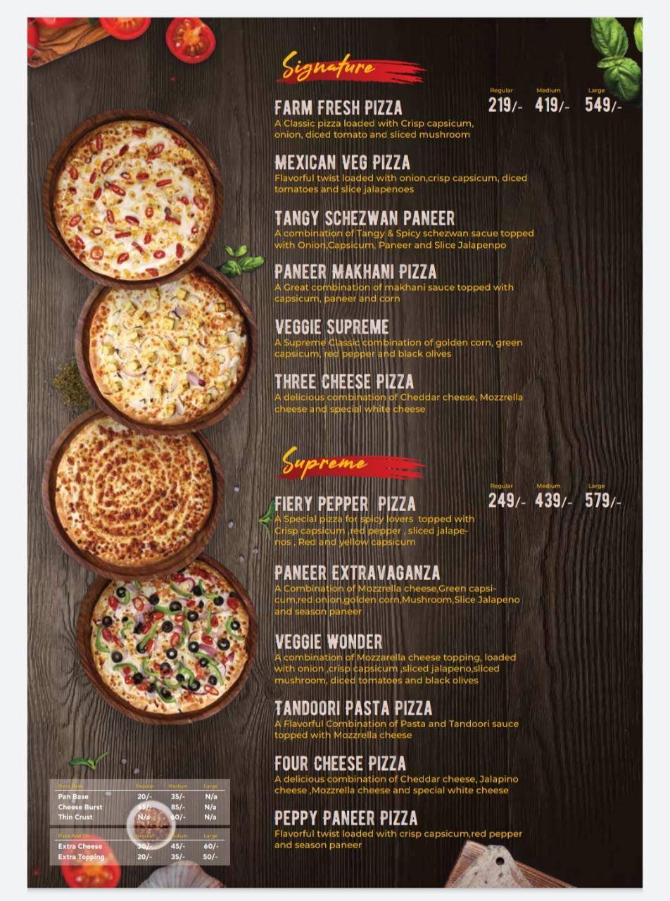 Menu at The Lio' Pizza, Ahmedabad, Shop No 1