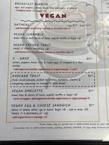 Menu at The Local’s Spot restaurant, Egg Harbor Township