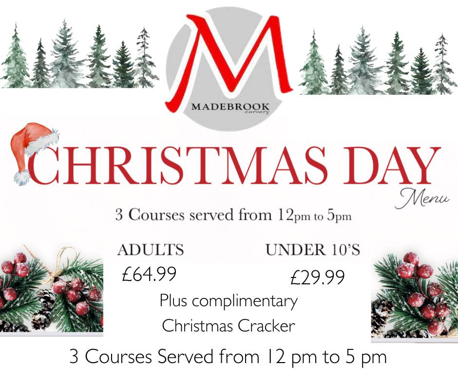 Menu at The Madebrook Carvery restaurant, Telford, Madebrook House