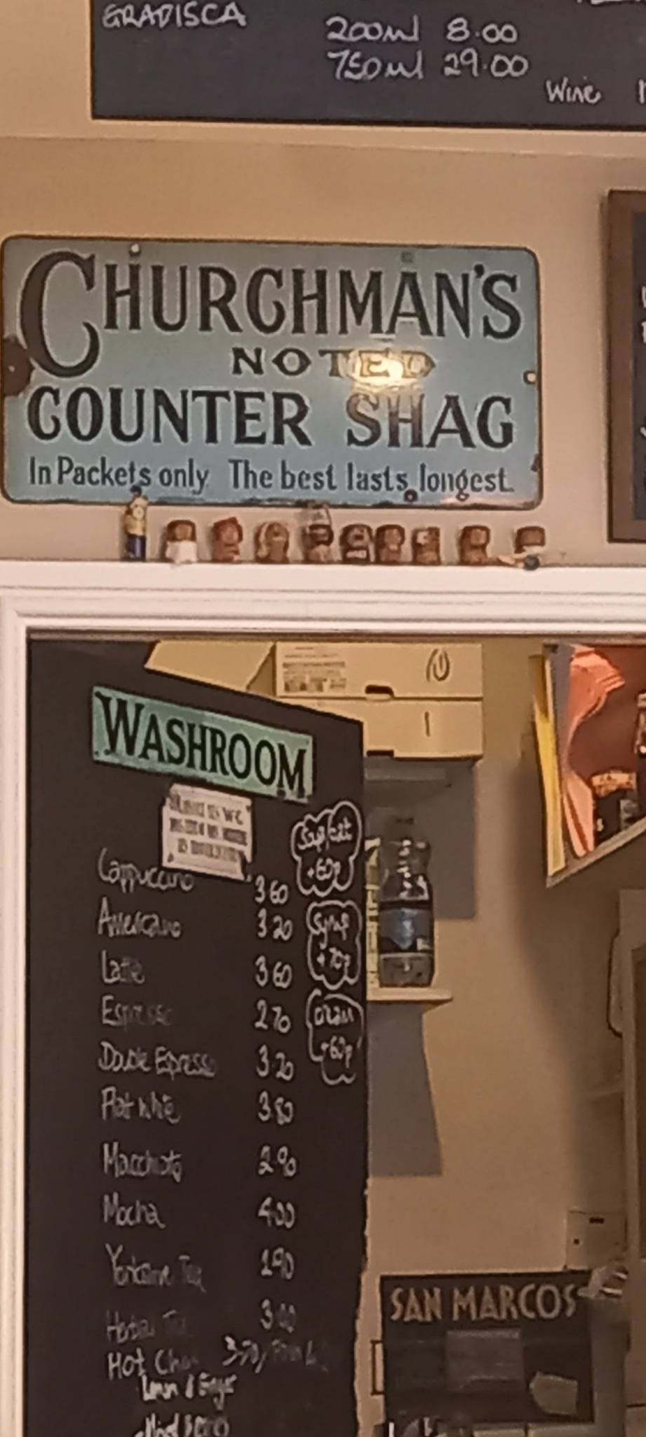 Menu at The Mockingbird Deli cafe, Yarm