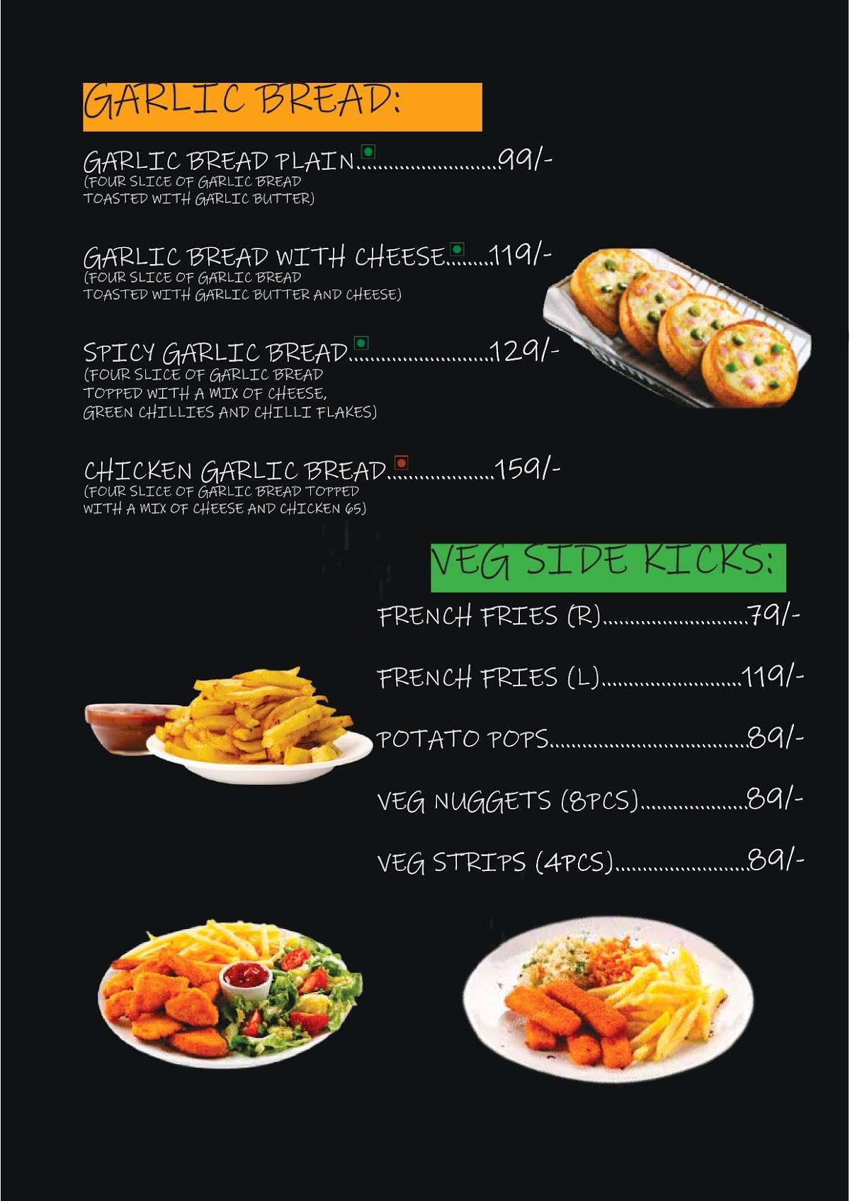 Menu at The NightCap Restaurant Kothapet, Hyderabad