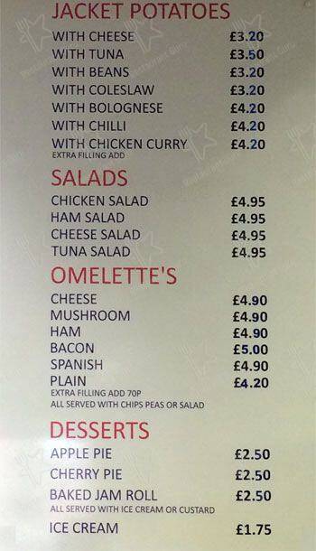 Menu at Nosherey Cafe Restaurant, London