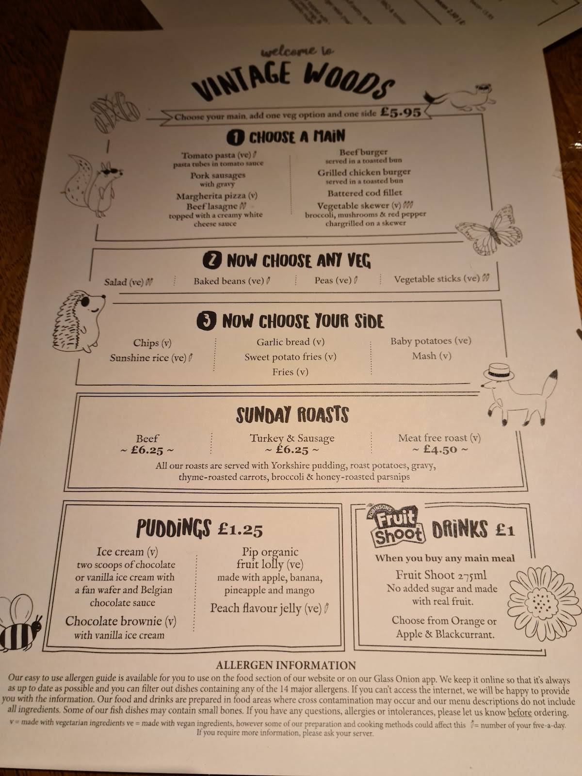 Menu at The Otter pub & bar, Kegworth
