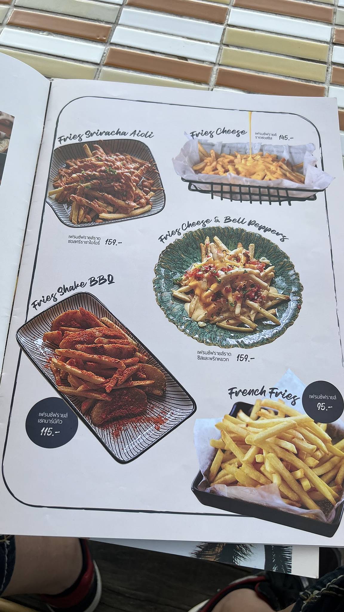 Menu at The Oxygen Beachfront Oasis restaurant, Pattaya City, 400/1098 ...