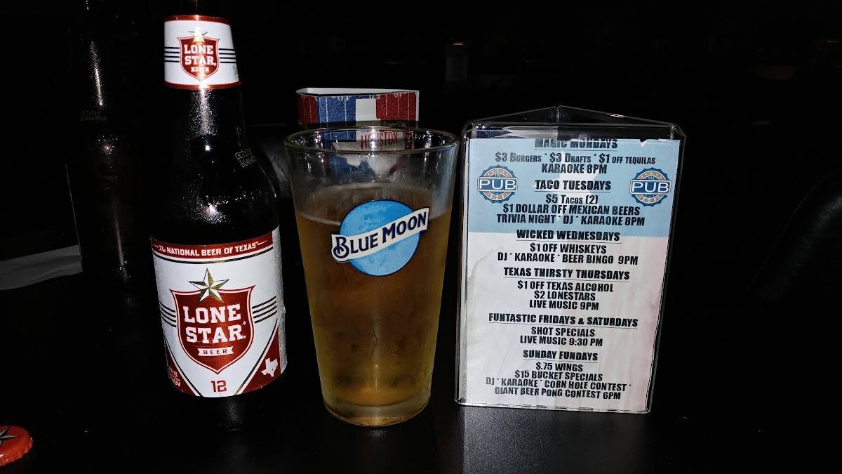 Menu at The Pub 529, Houston