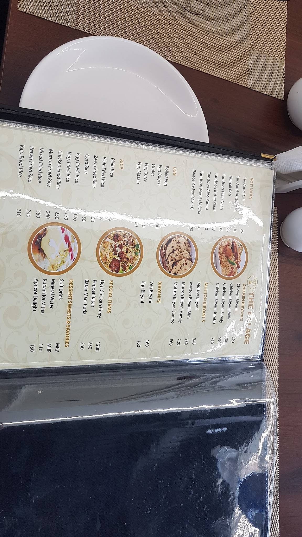 Menu at The Palace Hotel NH9, Rudraram
