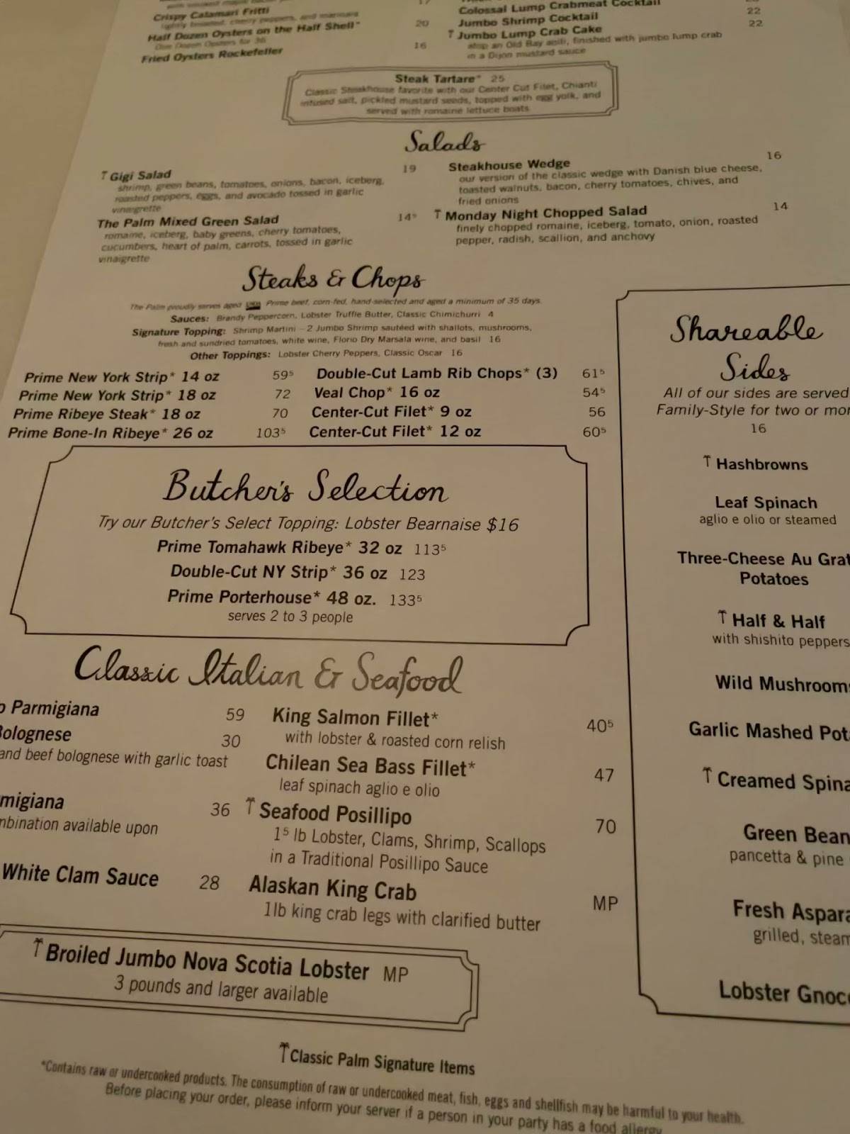 Menu at The Palm - East Hampton pub & bar, East Hampton