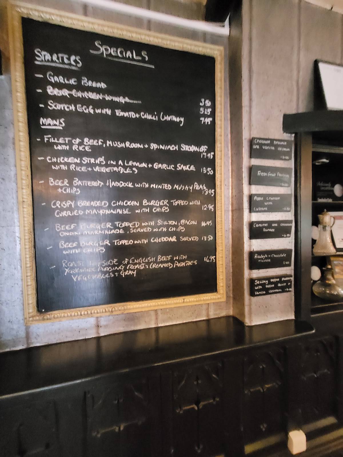 Menu at The Pyewipe Inn pub & bar, Lincoln