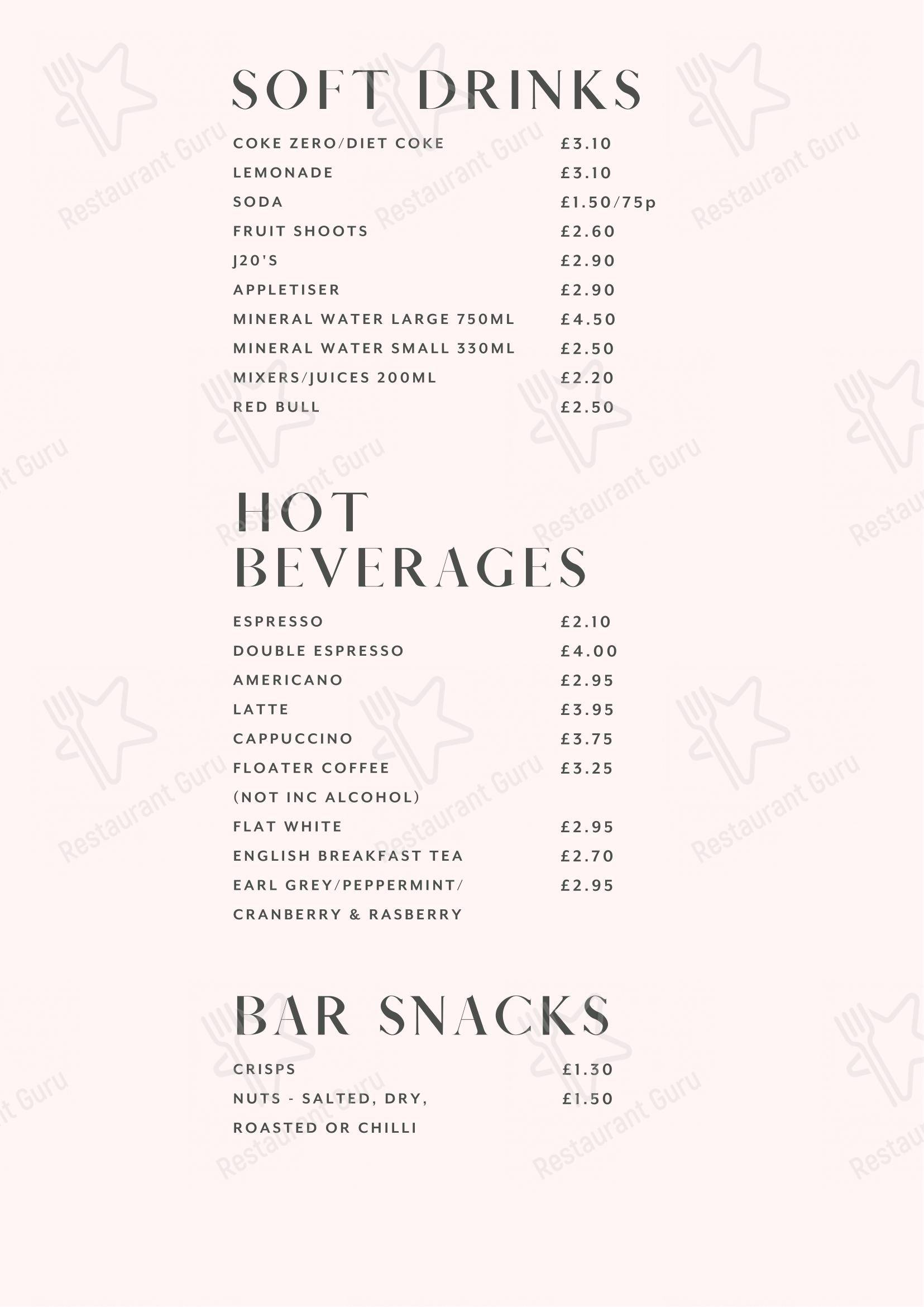 Menu at The Pyewipe Inn pub & bar, Lincoln