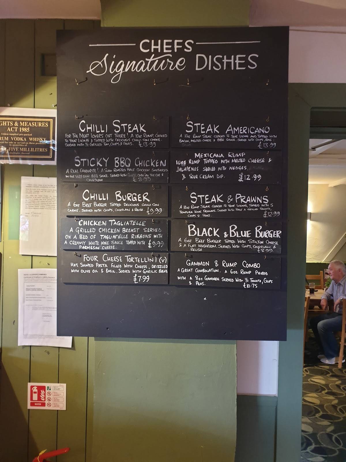 Menu at The Ragley Boat Stop pub & bar, Derby